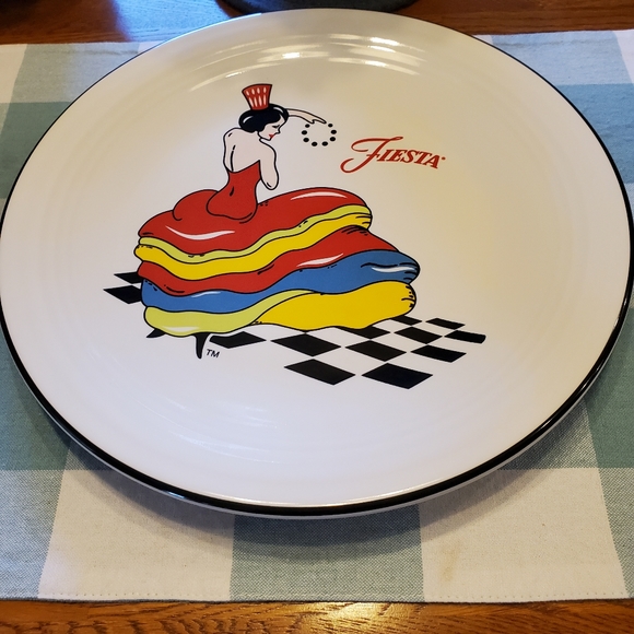 Fiesta | Dining | Fiesta Dancing Lady 1 Inch Chop Plate | Poshmark